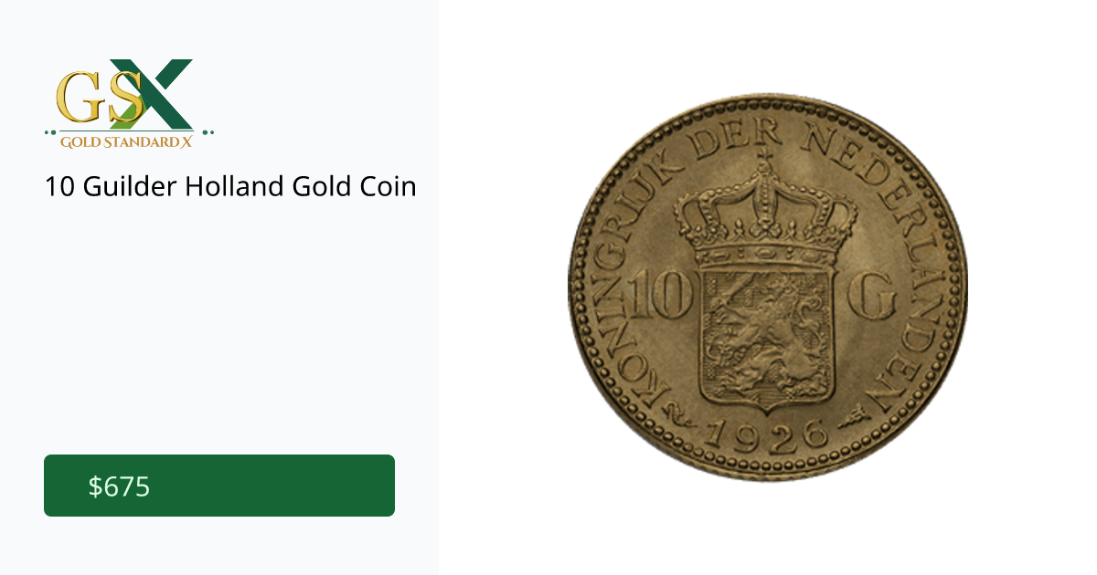 10 Guilder Holland Gold Coin | GoldStandardX