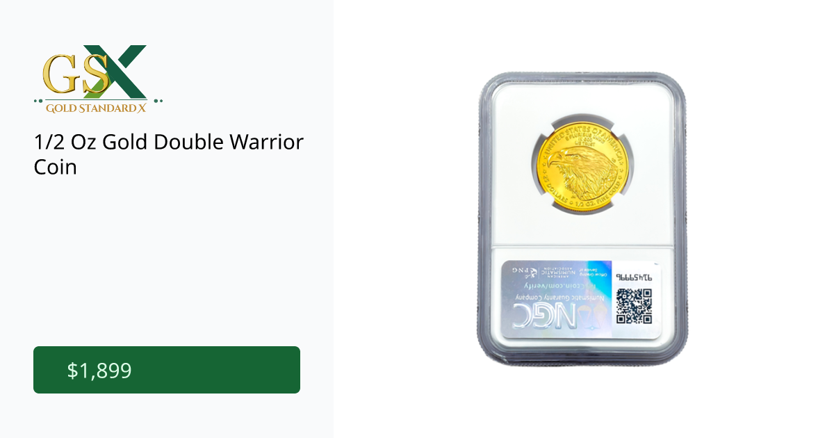 1/2 Oz Gold Double Warrior Coin | GoldStandardX