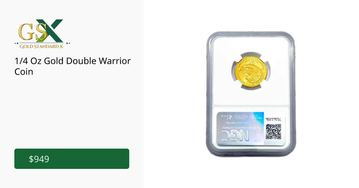 1/4 Oz Gold Double Warrior Coin | GoldStandardX