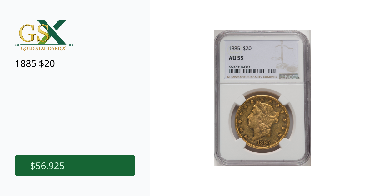 1885 $20 | GoldStandardX