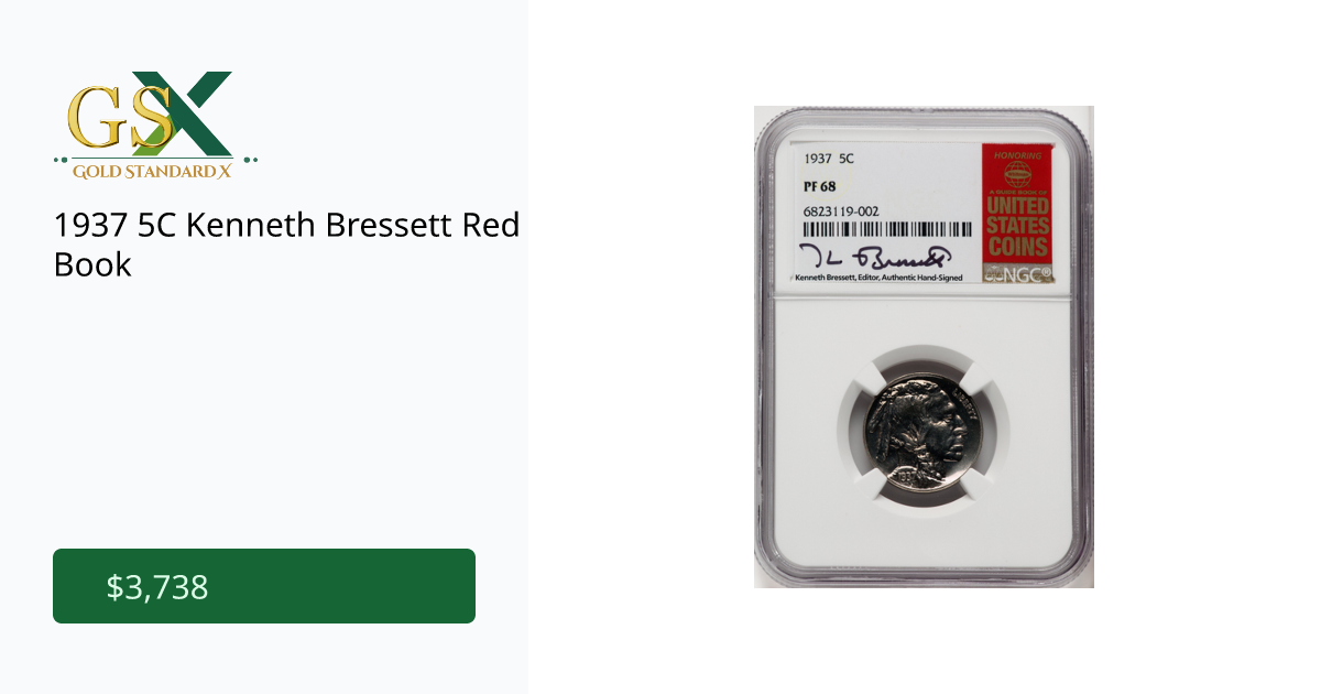 1937 5C Kenneth Bressett Red Book | GoldStandardX