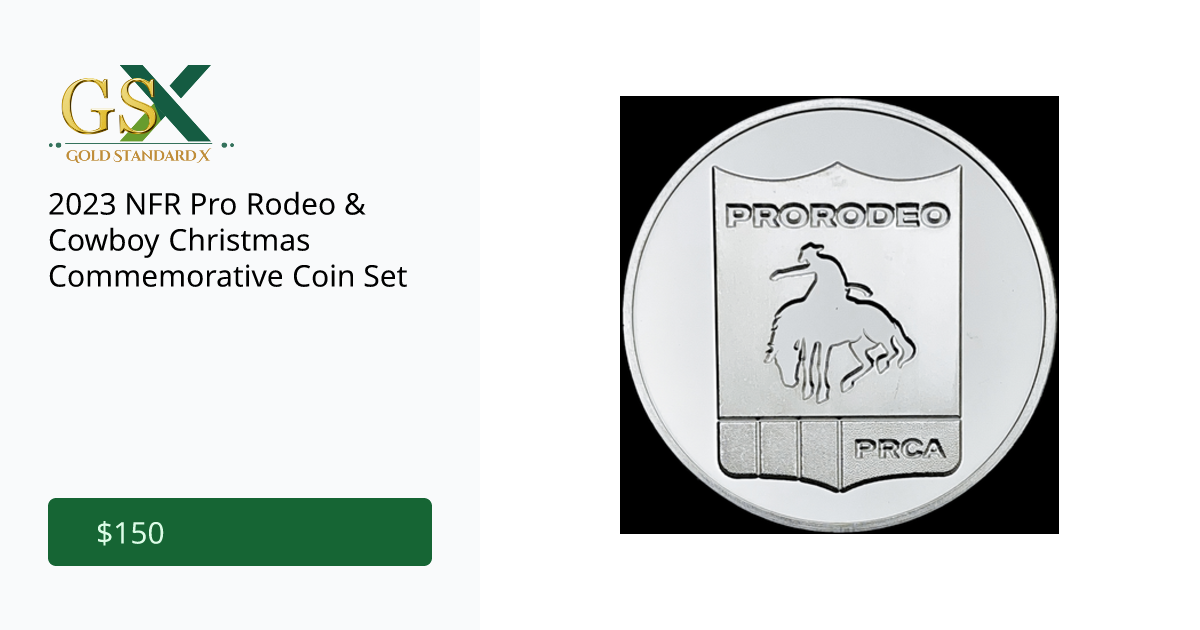 2023 NFR Pro Rodeo & Cowboy Christmas Commemorative Coin Set ...