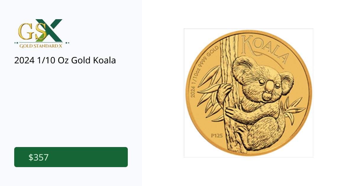 2024 1/10 Oz Gold Koala | GoldStandardX